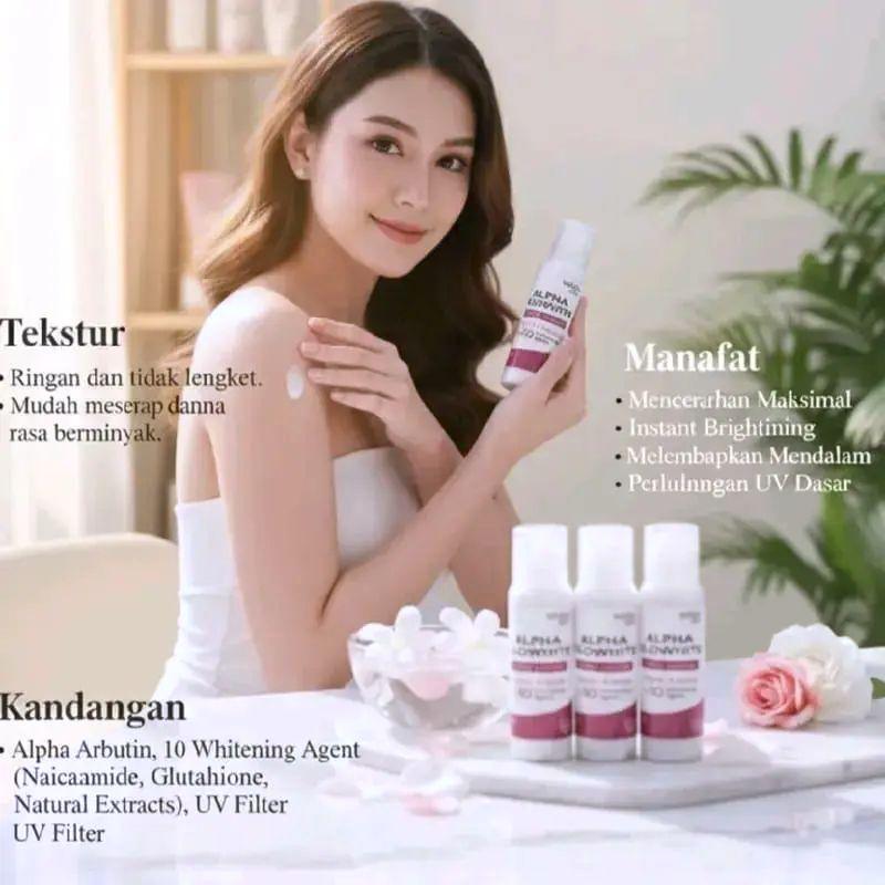 PROMO WHITE INC ALPHA GLOWHITE BODY LOTION ORIGINAL 100 ML & 60 ML ...