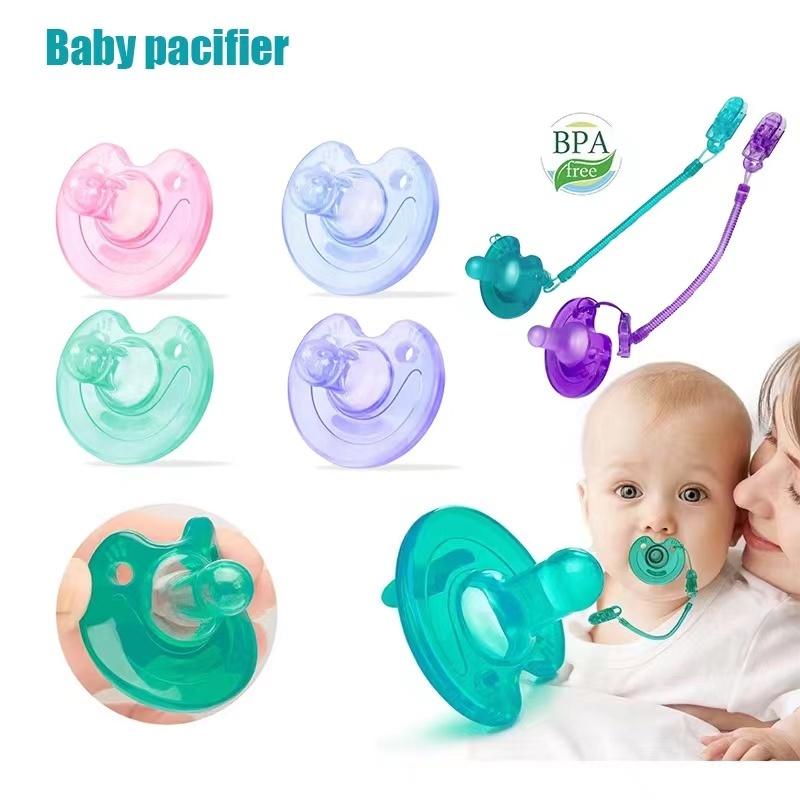 Newborn pacifier Soft entry Anti-flatulence design Food-grad - TikTok ...