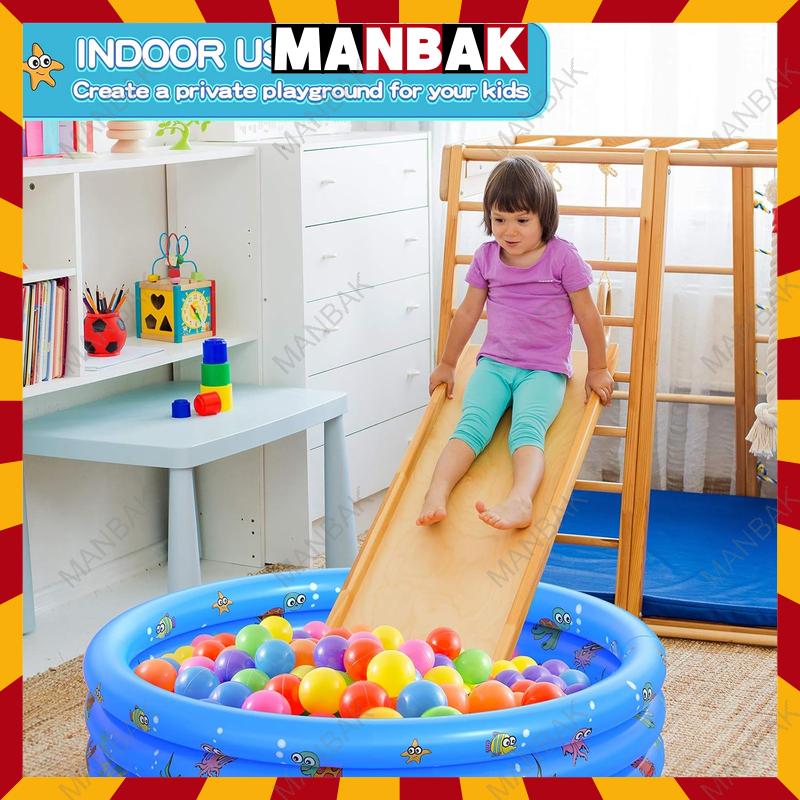 MANBAK BPA-Free Inflatable Pool for Baby Toddler Bath Tub Summer ...