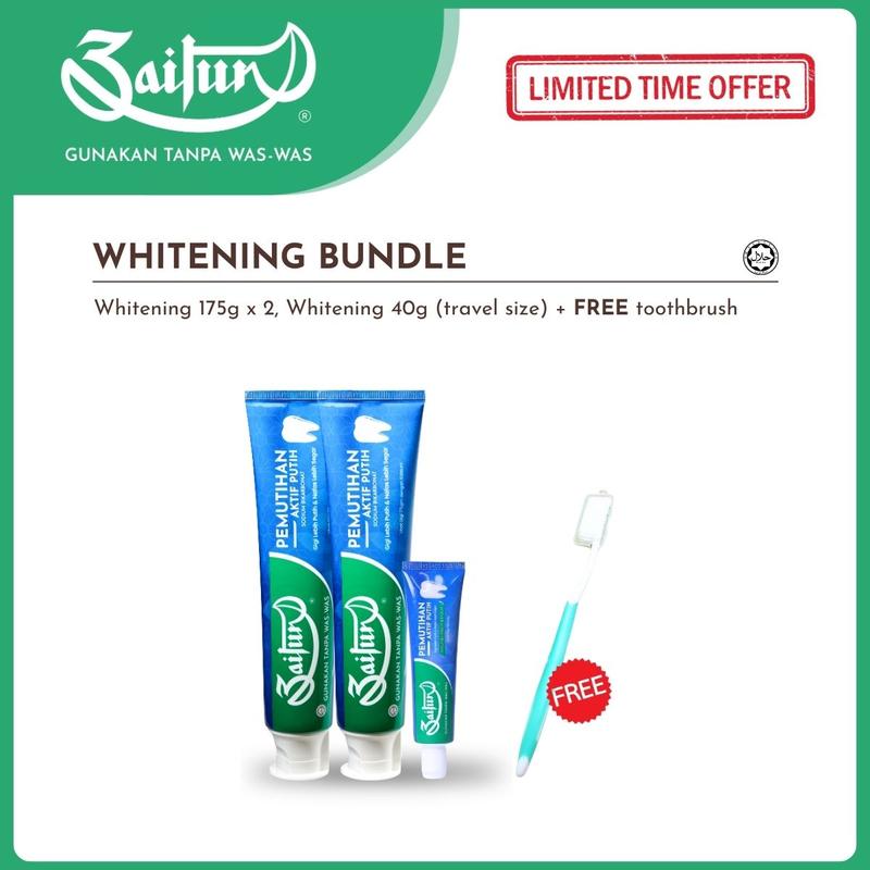 [LIMITED] ZAITUN Toothpaste Bundle Set - Wihtey Bundle/Minty - TikTok ...