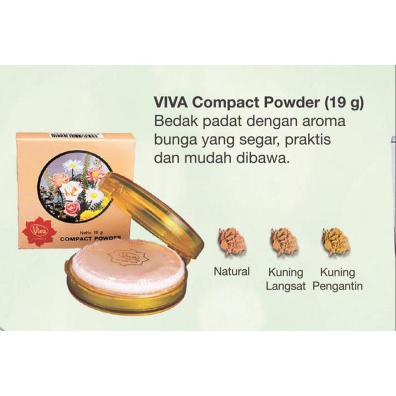 VIVA Compact Powder Standar Classic Bedak Padat 19g BPOM BISA COD ...