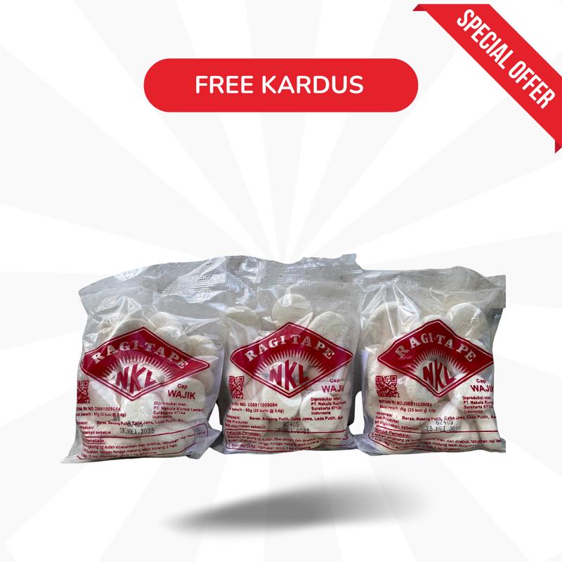 Ragi tape NKL Wajik Original | Ragi Fermentasi | Pakan Semut Jepang ...