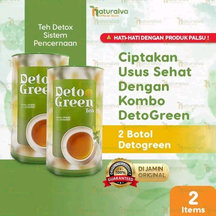 PAKET LEBIH HEMAT 2 BOTOL DETOGREN TEH HIJAU DAUN UNTUK KESEHATAN ...