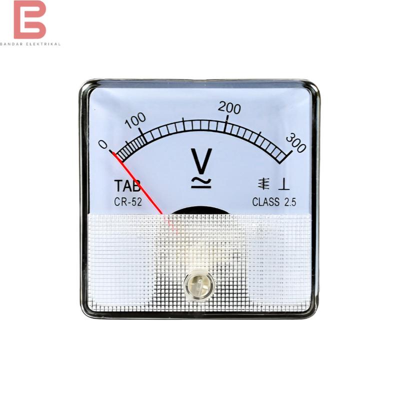 Volt Meter Analog AC / DC 300 V CR52 TAB Voltmeter - Shop | Tokopedia