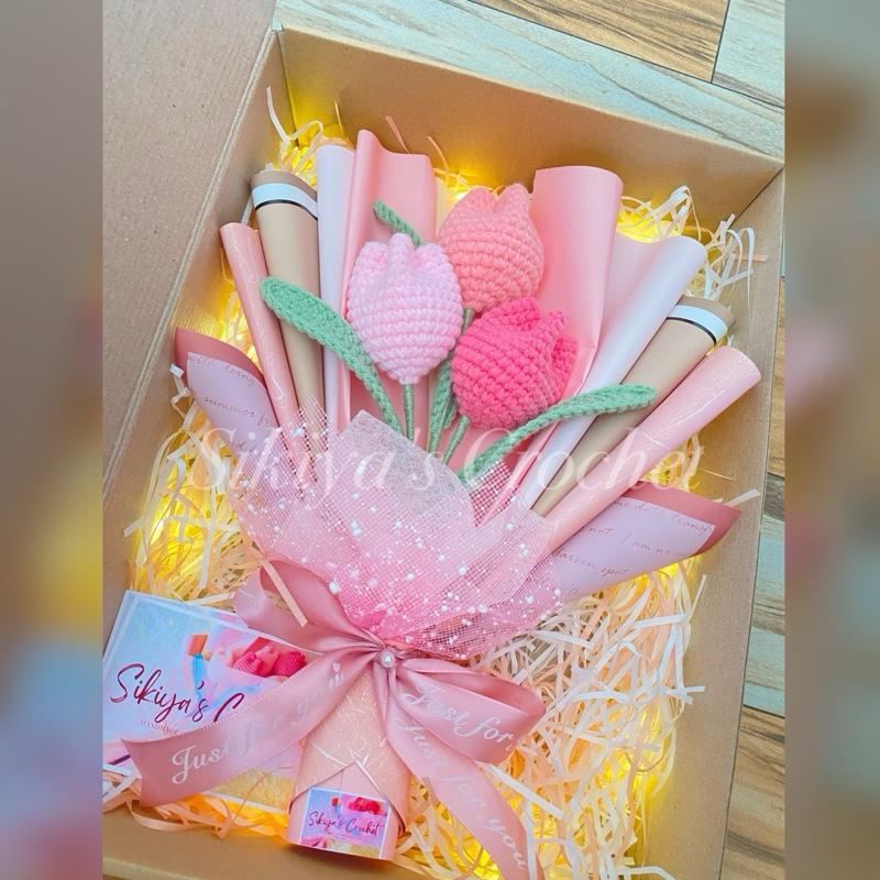 Tulips Crocheted Flower Bouquet - TikTok Shop Philippines