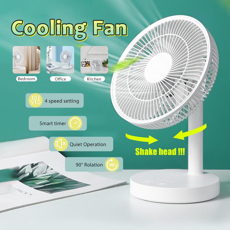 【SG Ready Stock】6/8” USB Fan Portable Table Stand Fan 7 Blades 4 Speeds ...