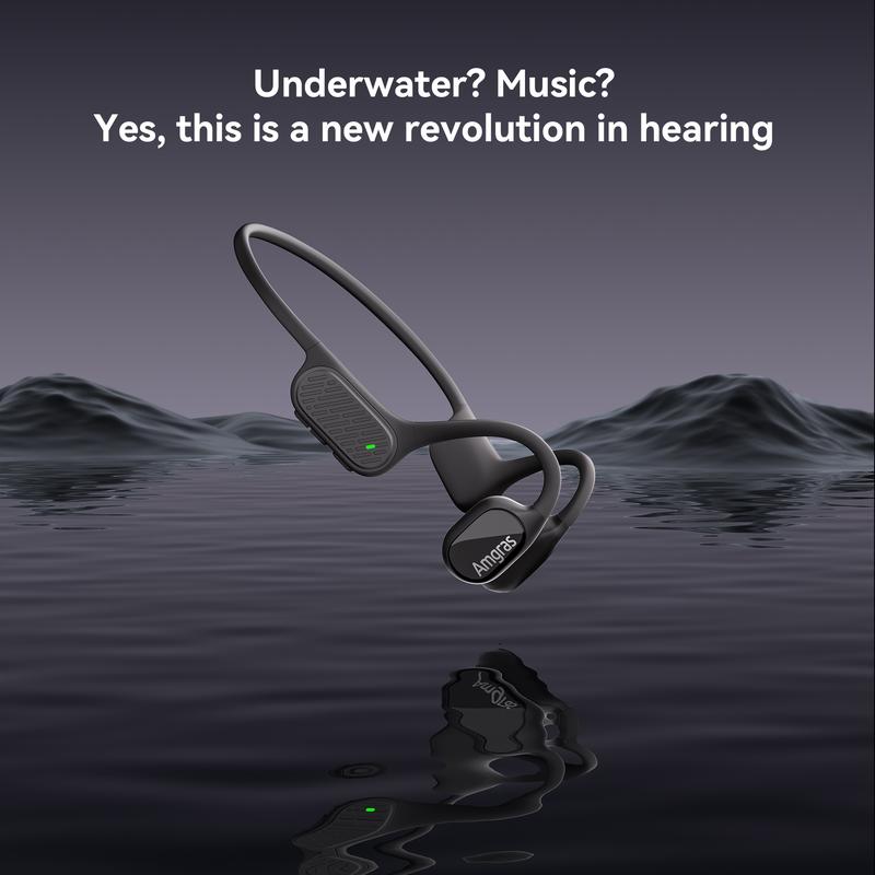 Amgras OpenMeta IV Ultra Swimming headphone IP68 Bone Conduction ...