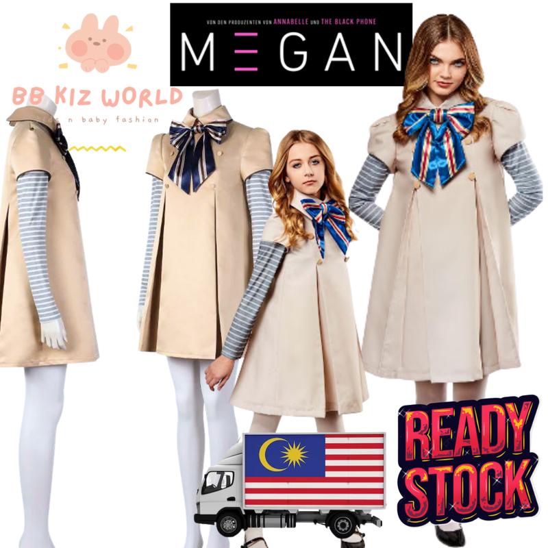 [BB Kiz World] Megan M3GAN Cosplay Costume For Kid Include Dress ...
