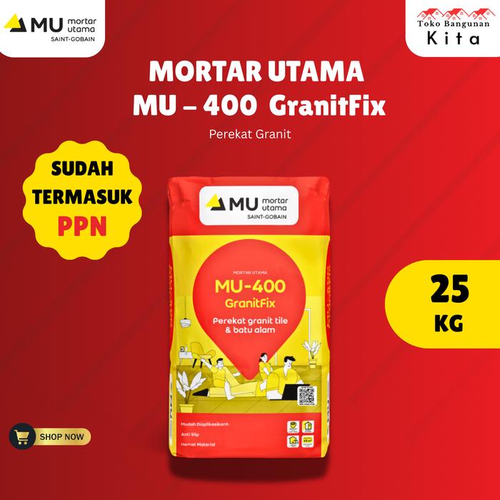 Jual Semen Mortar MU 400 Perekat Granit Tile & Batu Alam 25KG ...