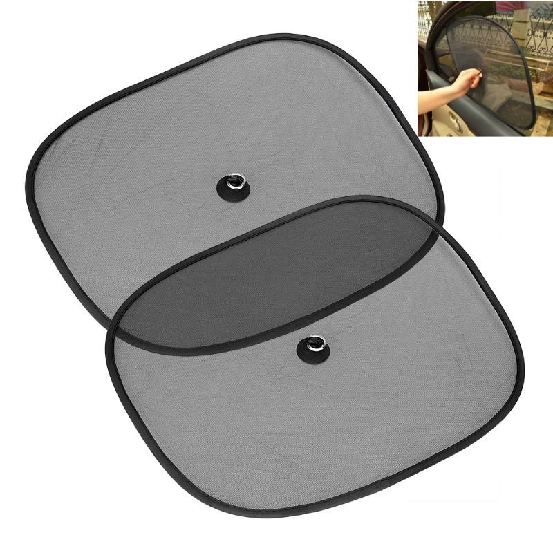 2PCS 44*36cm Car Window Sunshade Sun Shade Visor Side Mesh Cover ...