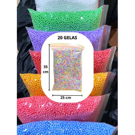 TERMURAH STYROFOAM BUTIRAN/BUTIRAN GABUS 20 GELAS - Shop | Tokopedia
