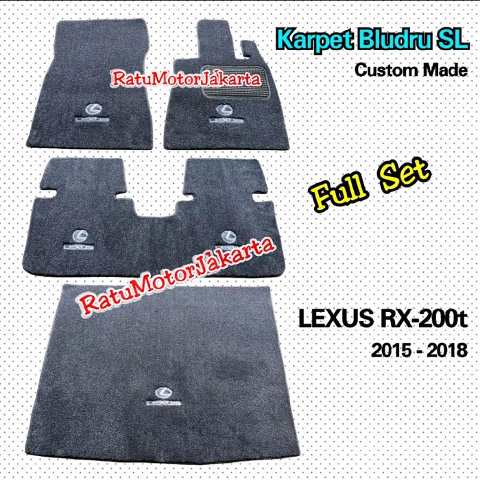 Jual Karpet Bludru SL Tebal Mobil LEXUS RX200t 2016 - Full Set ...