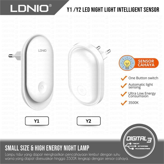 Jual LDNIO Lampu Tidur Y1 Y2 LED Night Lamp Intelligent Light-sensing ...