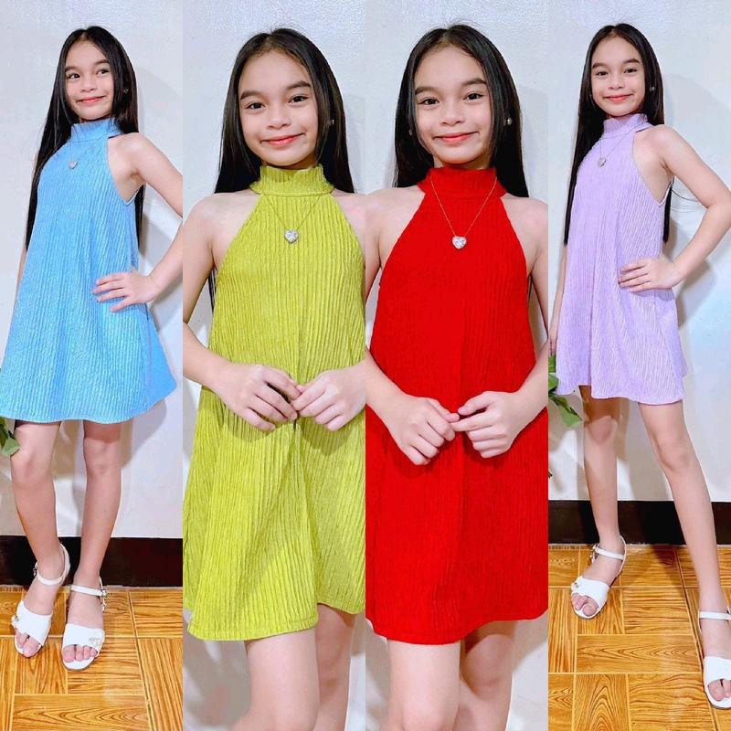Kyian.ph Lily Halter Dress 6-8yo RTW OOTD for kids girls - TikTok Shop ...
