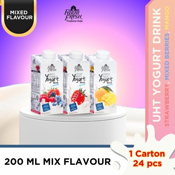 Farm Fresh Yogurt 200ml x 24 packs - TikTok Shop Malaysia
