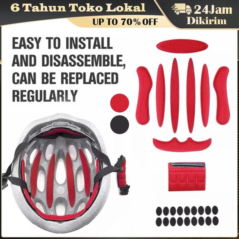 Bantalan Bagian Dalam Busa Helm Sepeda Stiker Nilon / Internal - Shop ...