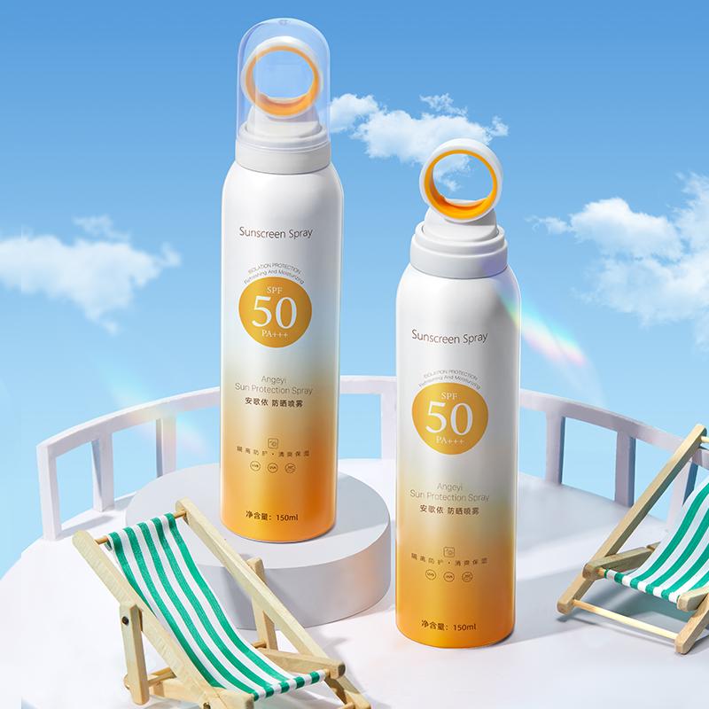 SPF50 Sunscreen Spray - Clear Moisturizing, Waterproof, Sweatproof ...
