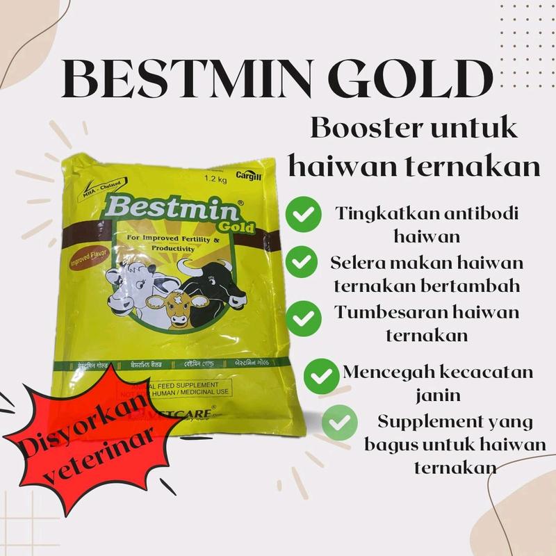 Bestmin Gold Vitamin Premium Untuk Ternakan 1.2KG (Membantu - TikTok ...
