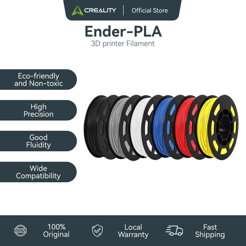 Creality Ender-PLA 3D Printer Filament 1.0kg 1.75mm (Black/White ...