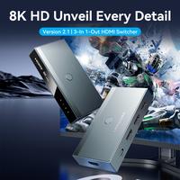 Promo 3 In 1 Out HDMI Switcher Blue Aluminum Alloy Type - AKM - Jakarta ...