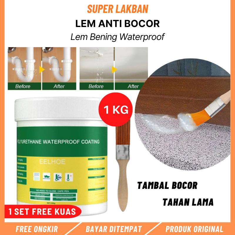 Lem Bening Anti Bocor 1 kg / Cat Invisible Waterproof 1kg / Sealant ...