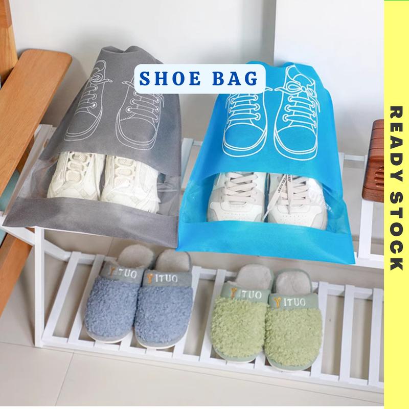 Portable Non Woven Shoes Dust Cover Drawstring Shoes Storage - TikTok ...