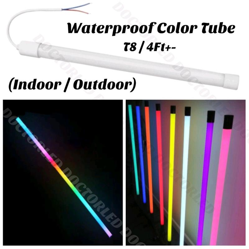 LED Weatherproof T8 Color Tube 20W waterproof Color Tube Red - TikTok ...