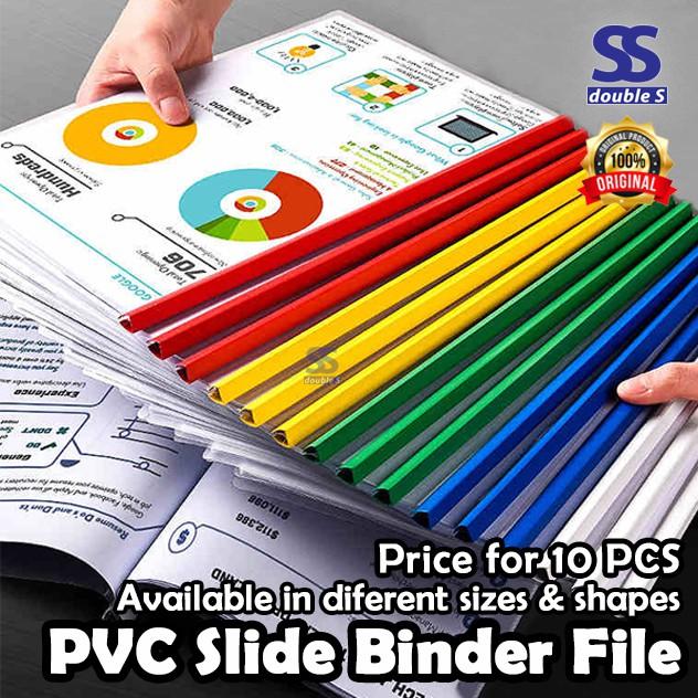 PVC Slide Binder A4 10Pcs/ Fail Klip Sisi /Report Cover/Slid - TikTok ...