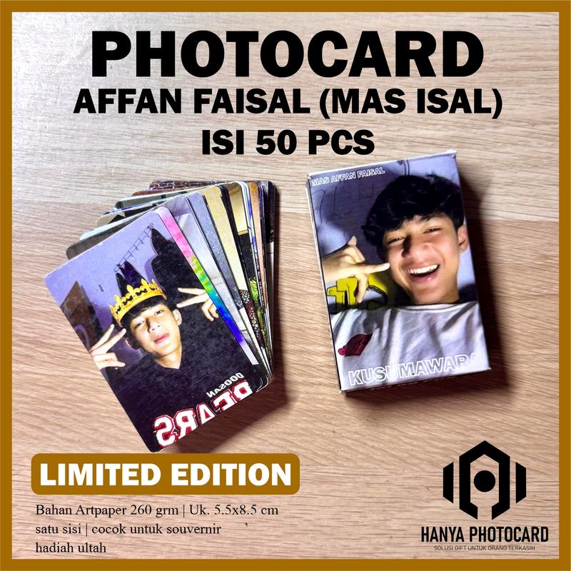 " Photocard Mas Isal Kusumawara (Affan Faisal) Isi 50 Pcs - Free Inner ...