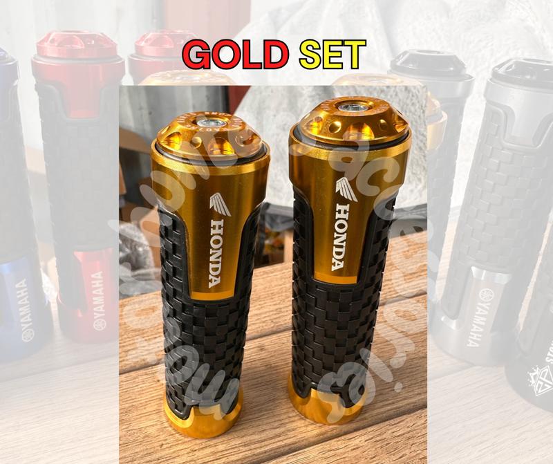 HONDA (2in1 GRIP + BALANCER) HANDLE GRIP BALANCER ALLOY CNC 2in1 ...