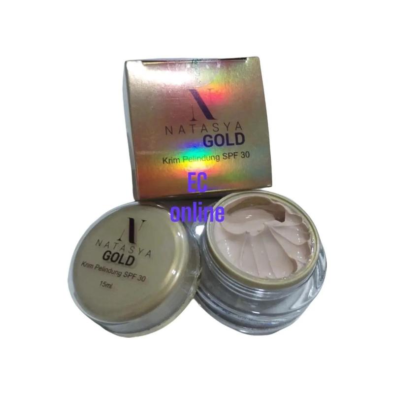 Natasya Gold Krim Pelindung SPF 30 UV Natasha Facial Cream Sunscreen ...