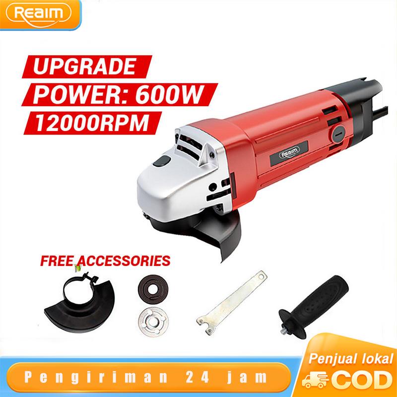 Reaim Angle Grinder Mesin Gerinda Tangan 4 inch Kualitas Tinggi - Shop ...