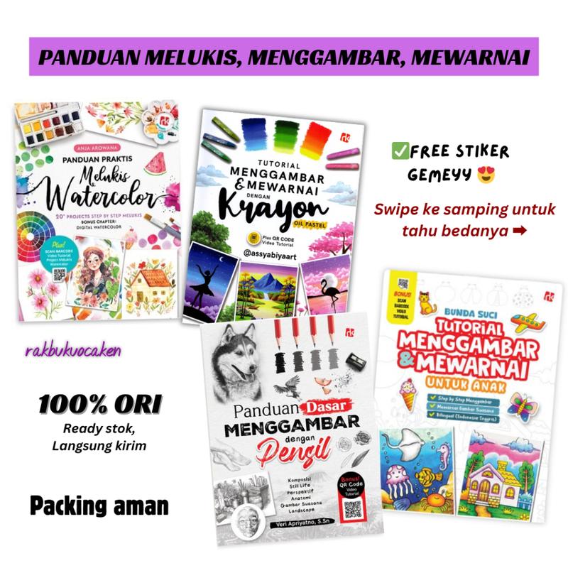 Buku Belajar Menggambar Mewarnai Tutorial Menggambar dan Mewarnai ...