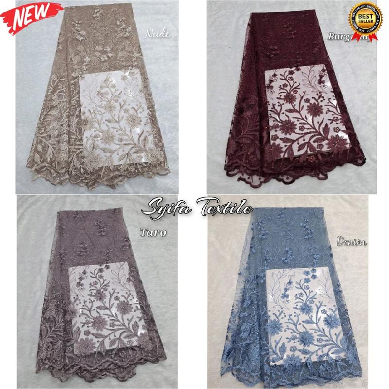 NEW. Kain Tile Akar Mutiara TRANDY / Kain Brokat Meteran / Kain - Shop ...