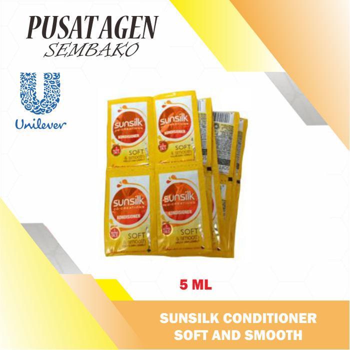 SUNSILK KUNING CONDITIONER SOFT AND SMOOTH 5 ML KONDISIONER 5ML SACHET ...