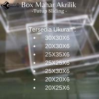 Jual Box Mahar Sliding Akrilik Bening Frame Akrilik Acrylic Tutup ...