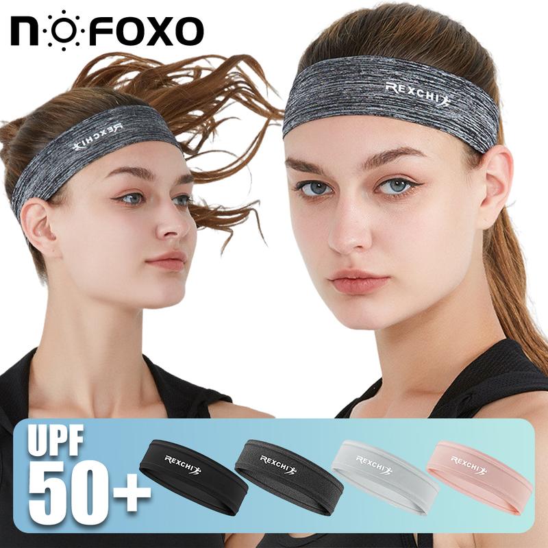 NOFOXO 1PCS Fashion Ice Silk Elastic Sweatband Sports Headband - TikTok ...