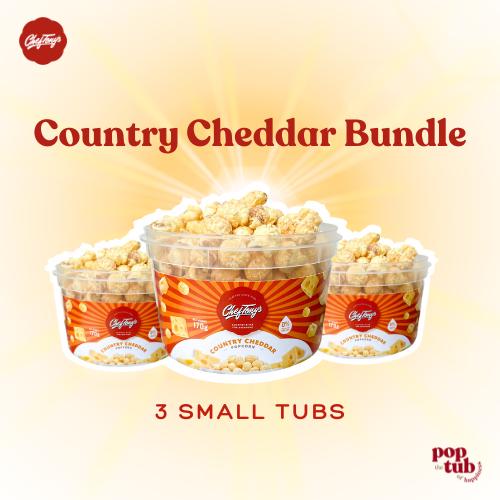 Chef Tony's Ready to Eat Popcorn - 3 Small Tub Country Cheddar - TikTok ...