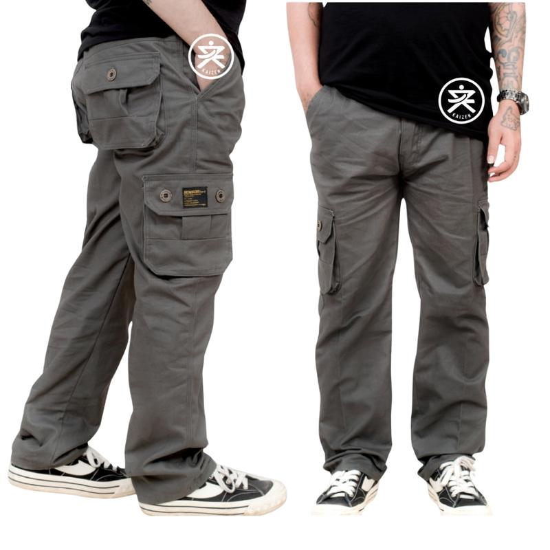 Celana Cargo Panjang Original Premium/Cargo Pants Hitam Army Pria Twill ...