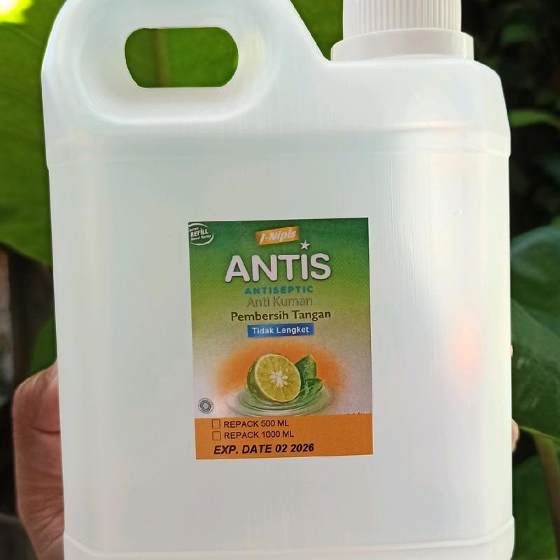 Antis Hand Sanitizer Repack 1000 / 500 ml - Shop | Tokopedia