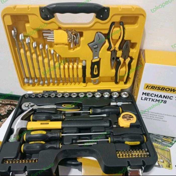 Jual Toolkit Box Set Tool Kit Original Krisbow Kotak Perkakas Mekanik ...