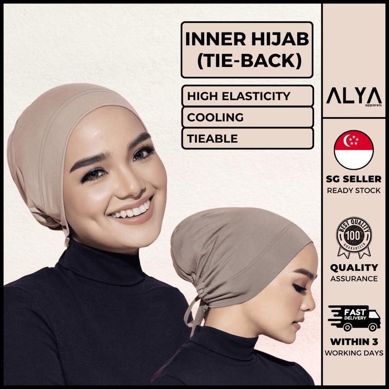 Premium Inner Tie Back Hijab ( Alya Apparels / Adjustable / Tie ...