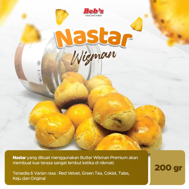 Nastar Wisman Aneka Rasa Bebssnack (PREMIUM QUALITY) | Kue Kering ...
