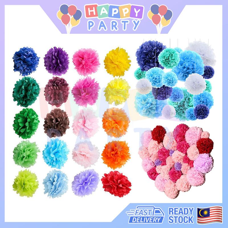 Bunga bola parti hiasan perkahwinan 1PC 6’’/8’’/10’’ DIY Paper Flower ...