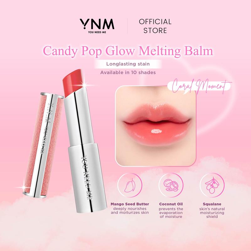 YNM Candy Gloss Balm - Coral Moment [FREE Hair Pin] - Shop | Tokopedia