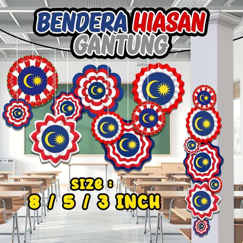 BENDERA HIASAN Dekorasi Merdeka Material Artcard 8/ 5/ 3 Inch - TikTok ...