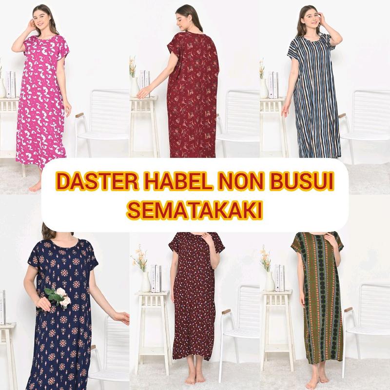 2 pcs daster habel non busui sematakaki Panjang Wanita - Shop | Tokopedia
