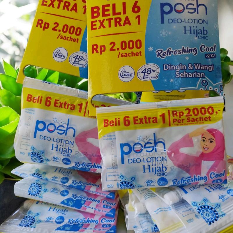 7 Sachet BELI 6 GRATIS 1 Posh deodorant sachet kemasan 11 gr - Shop ...