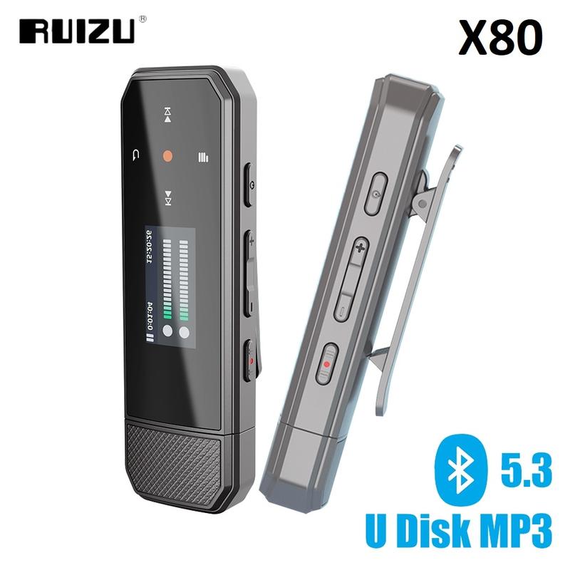 RUIZU X80 64GB - Flashdisk MP3 Player - Sporty Bluetooth Music - Shop ...