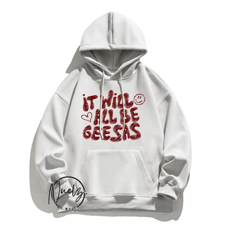 Sweater hoodie Aestetic Wanita It Will All Be Geesas Size M - Shop ...
